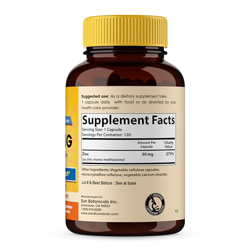 Zinc supplement for daily nutrition