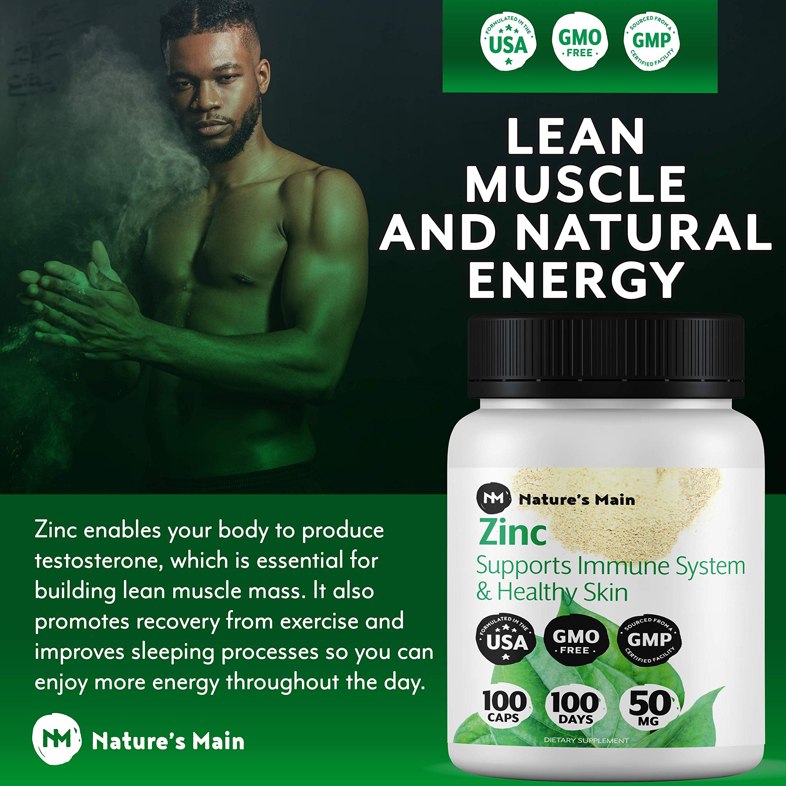 Zinc supplement for daily vitality
