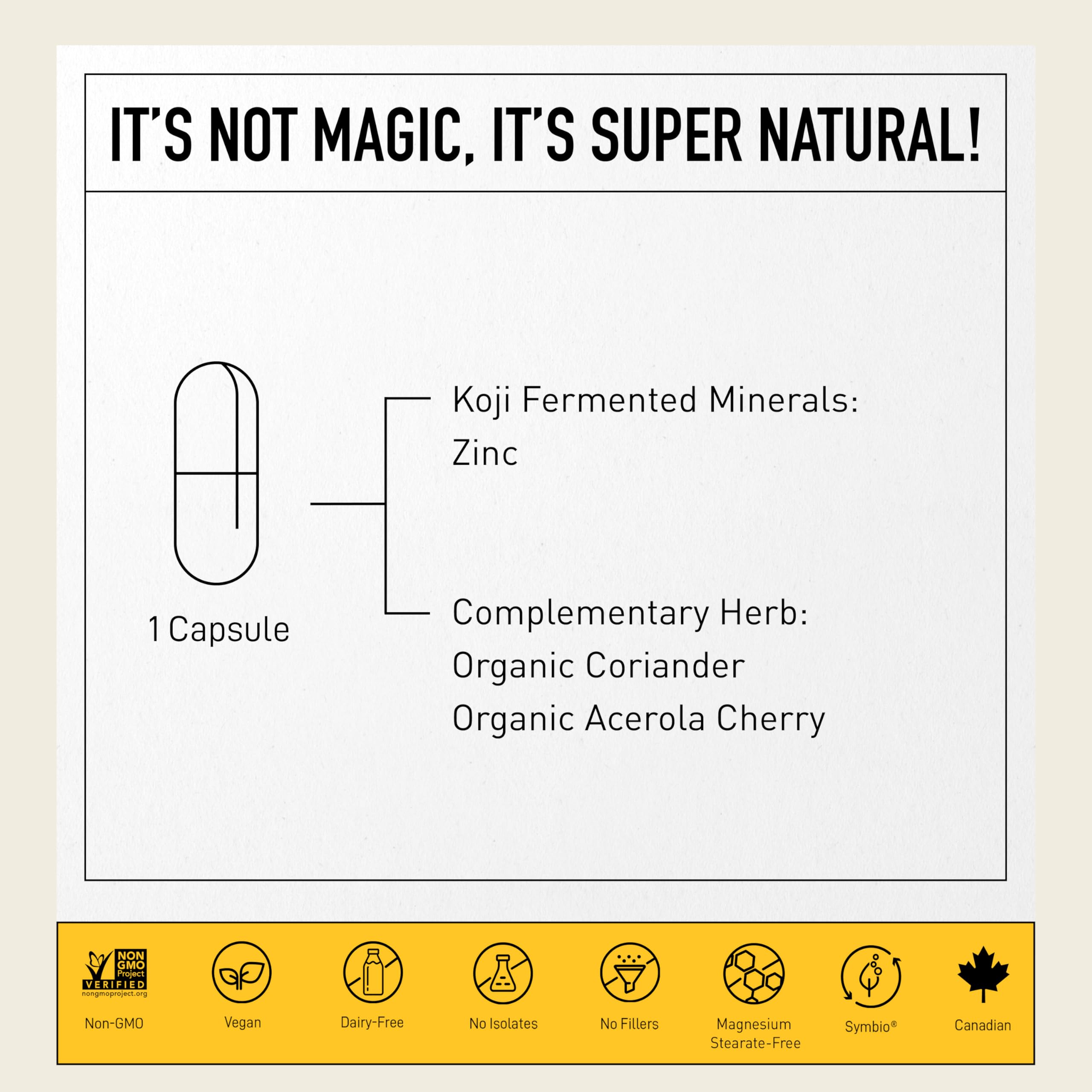 Zinc supplement for daily wellness