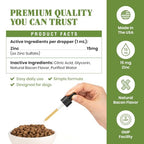 Zinc supplement for dog vitality