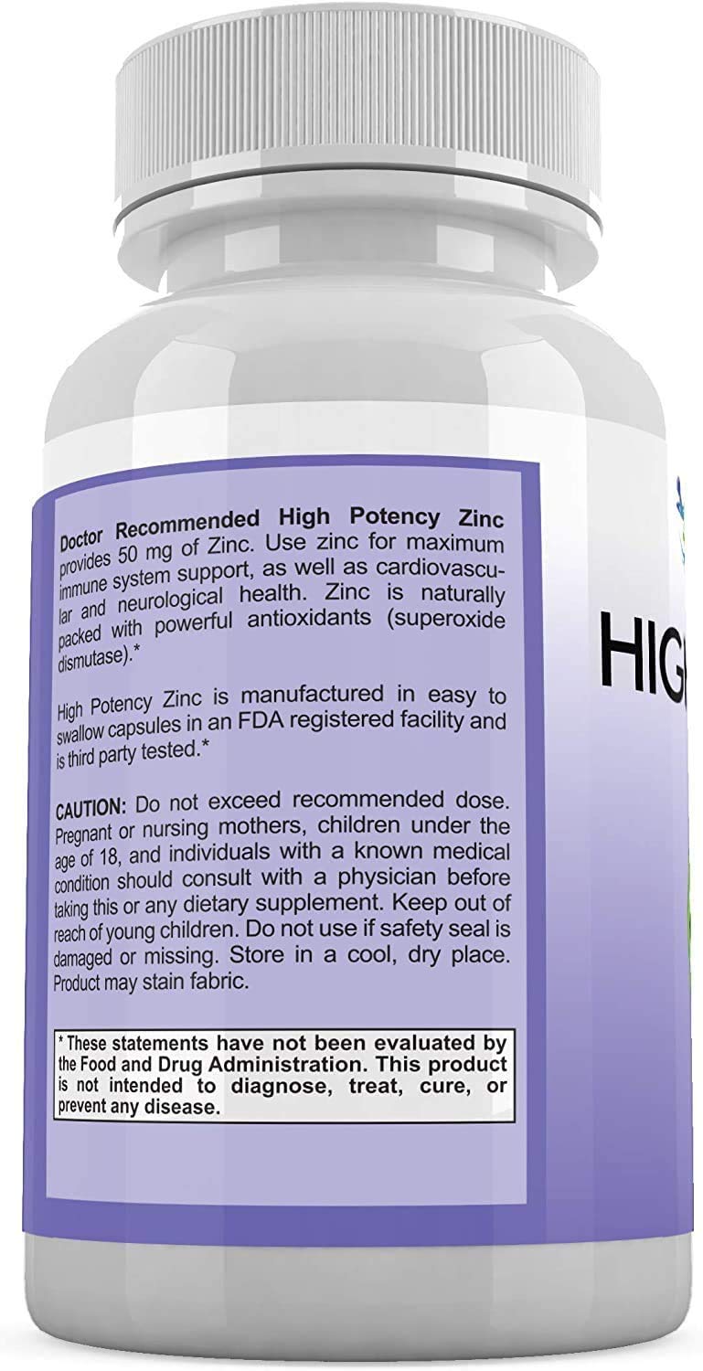 Zinc supplement for energy support