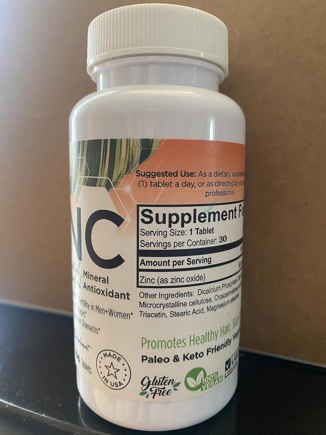 zinc supplement for energy support