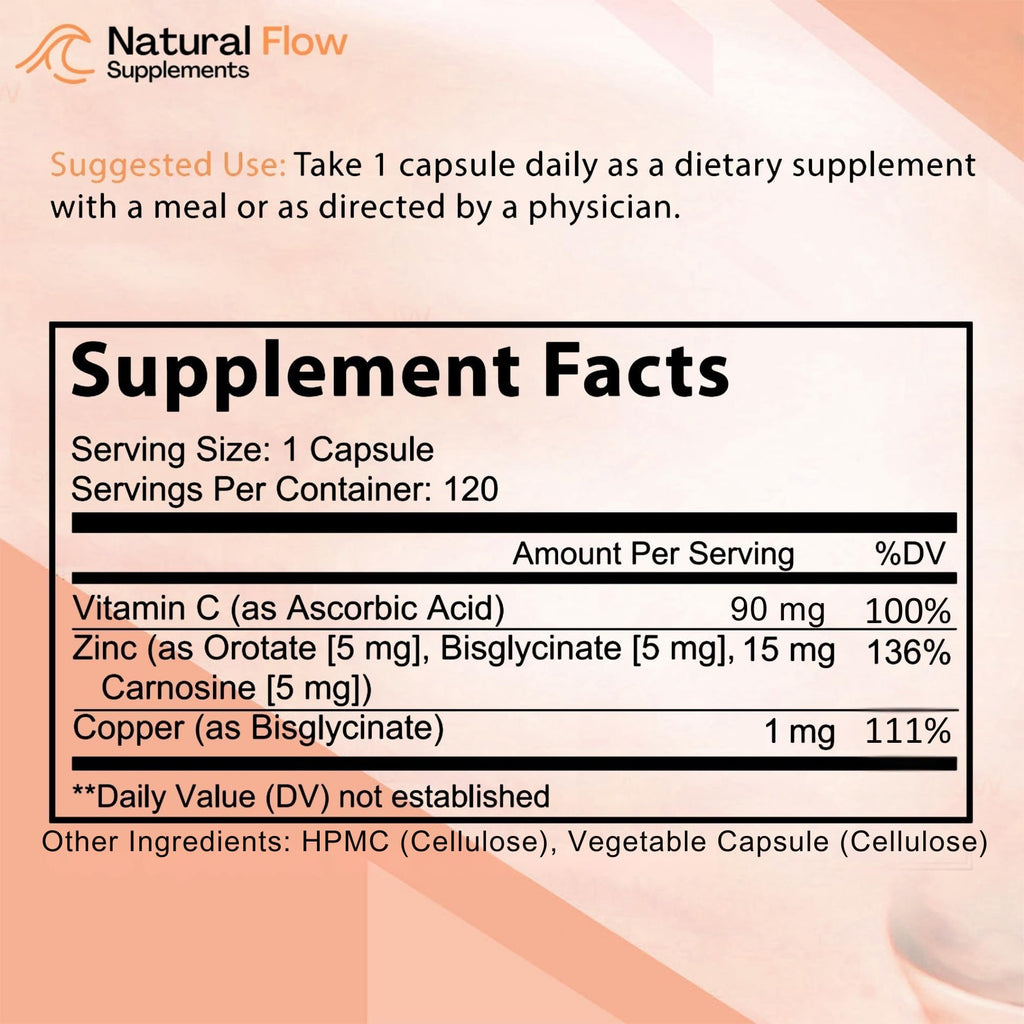 Zinc supplement for energy support
