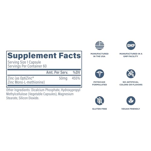 Zinc supplement for enhanced energy