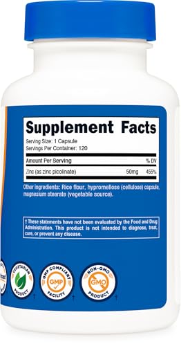 Zinc supplement for hair and skin