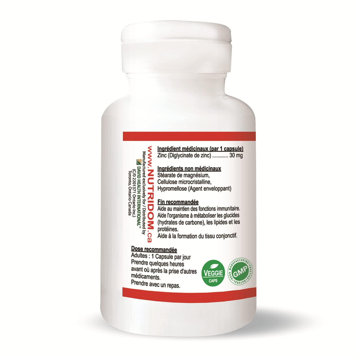 Zinc supplement for healthy skin
