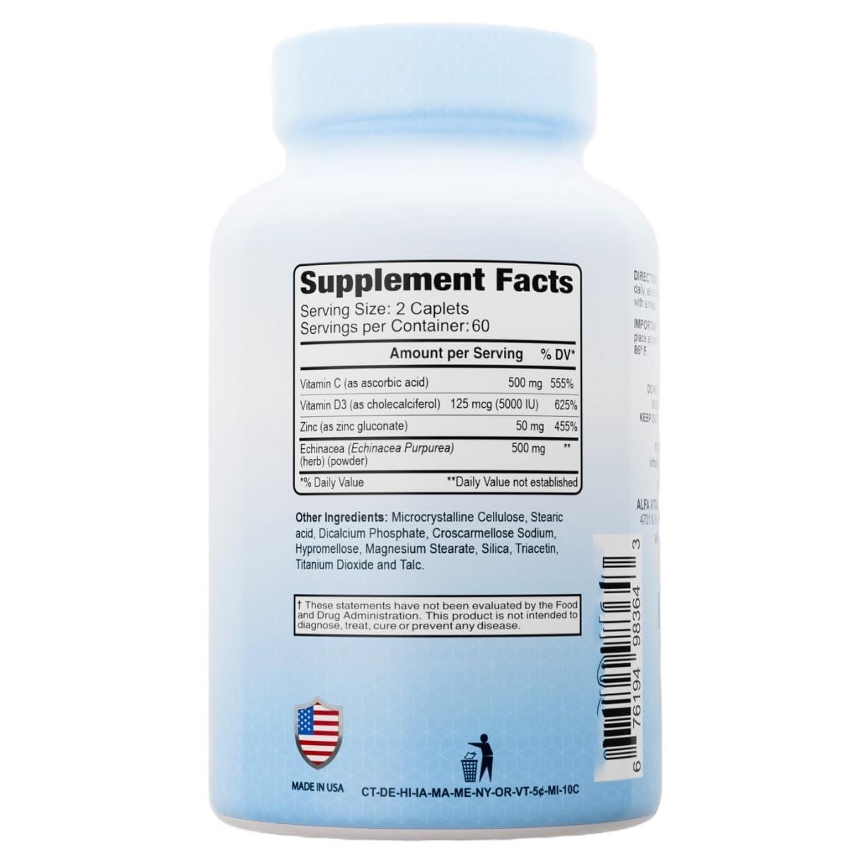 Zinc supplement for immune support