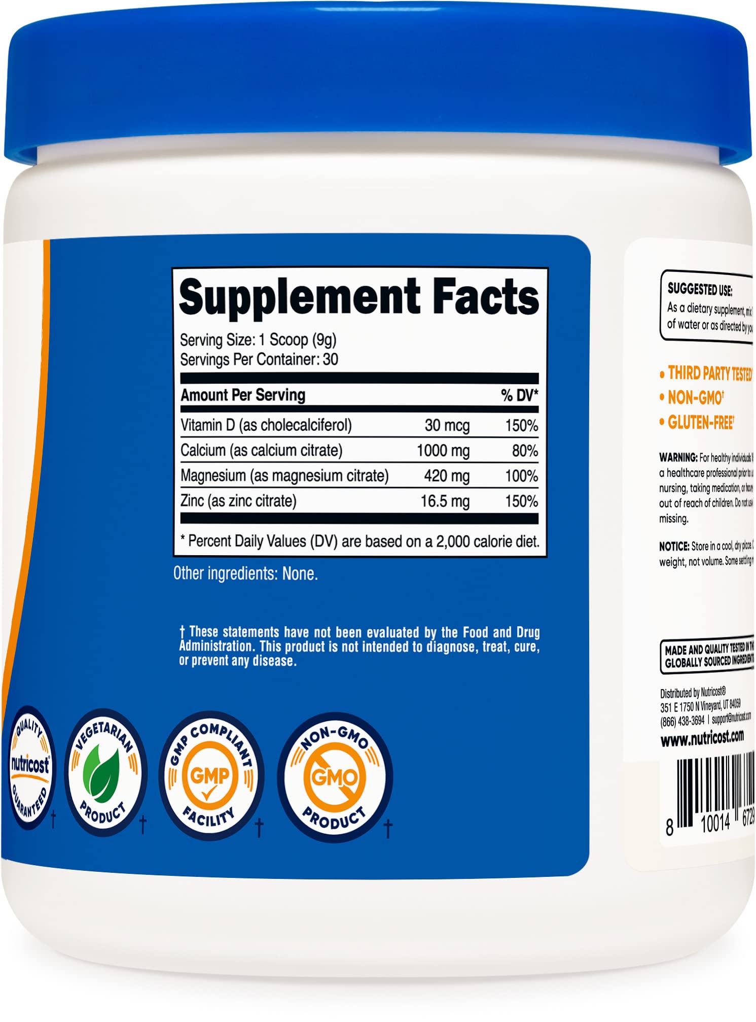 Zinc supplement for immune support