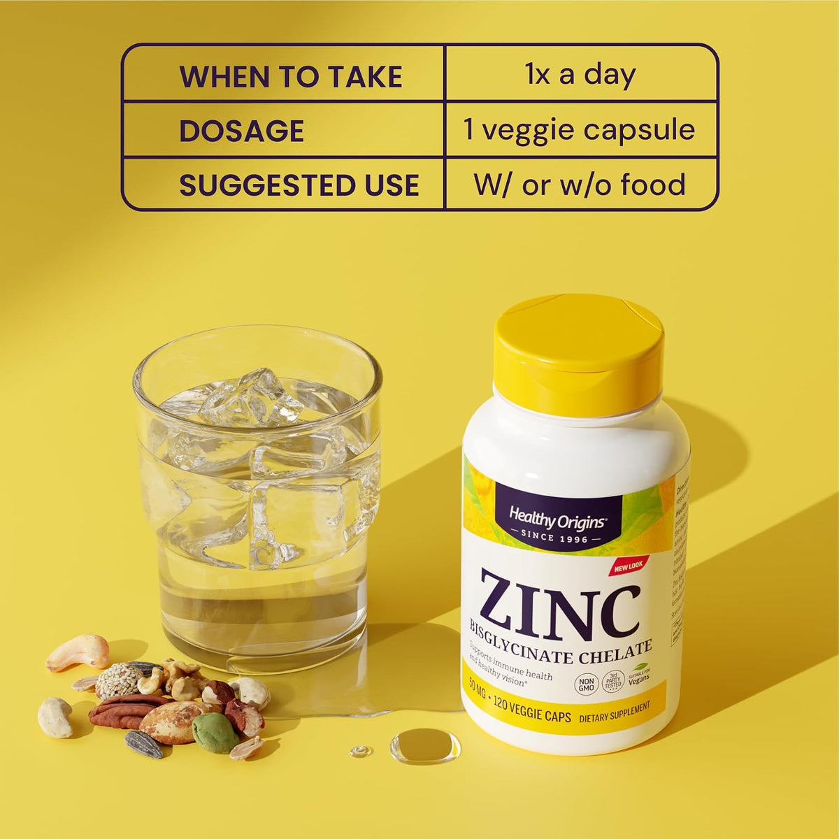 Zinc supplement for immune support