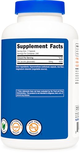 Zinc supplement for immune system boost