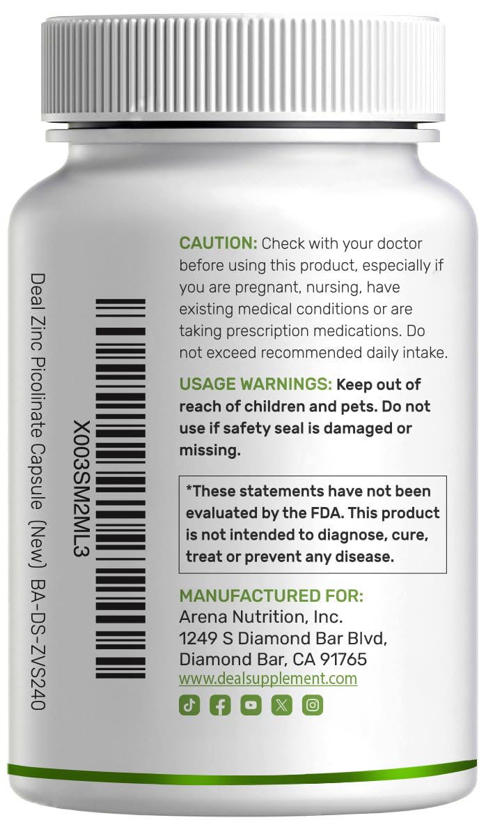 zinc supplement for overall health
