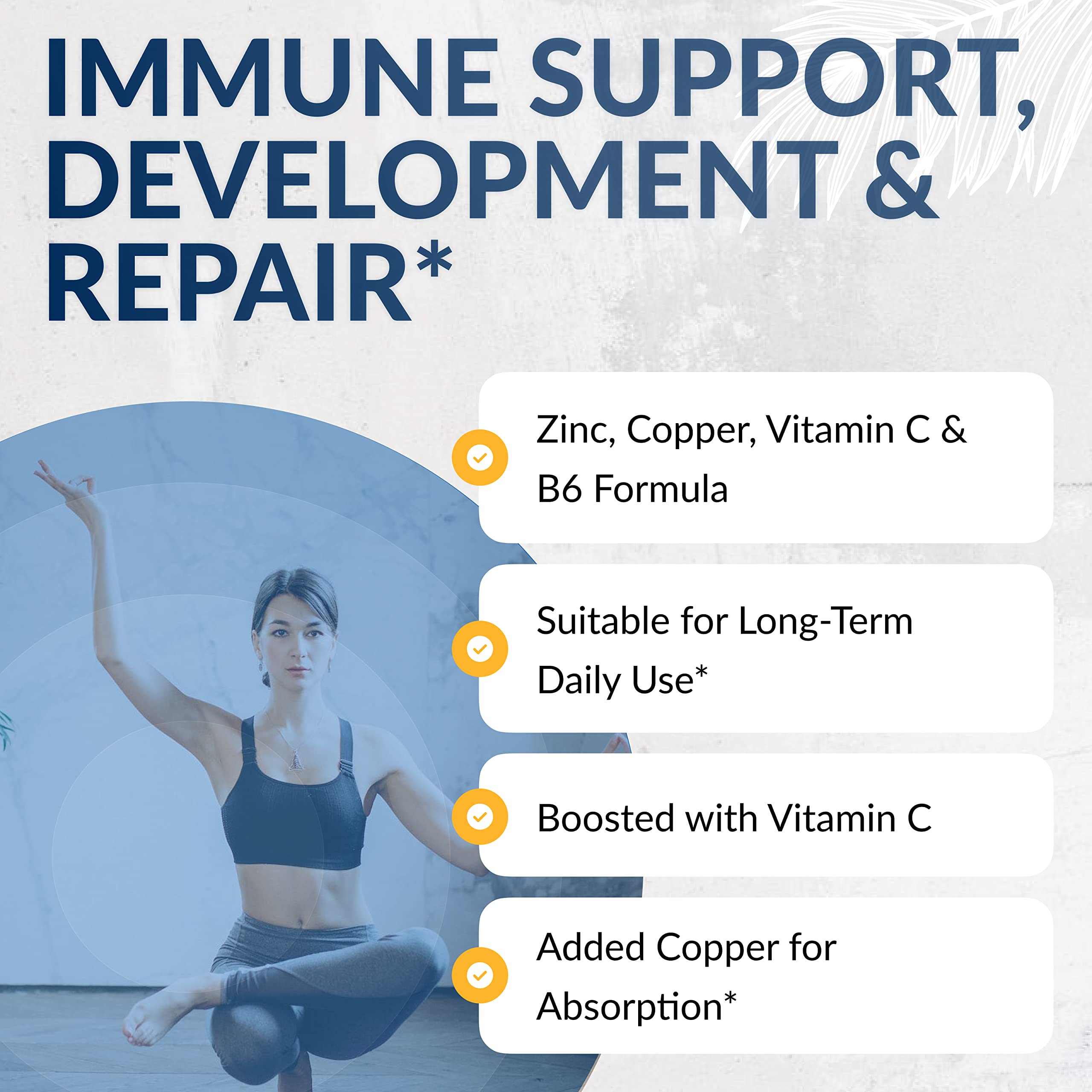 Zinc supplement for overall vitality