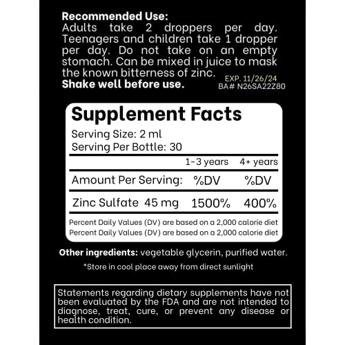 zinc supplement for overall vitality