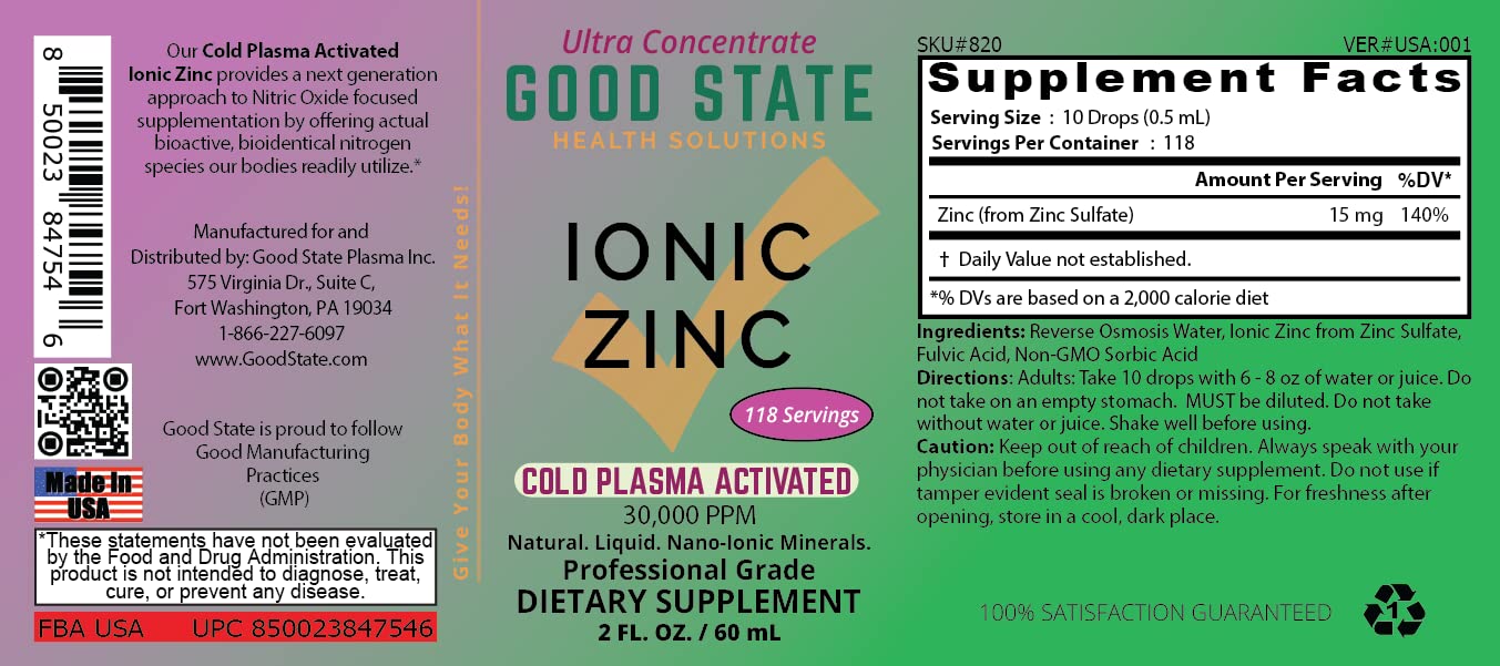 Zinc supplement for overall vitality