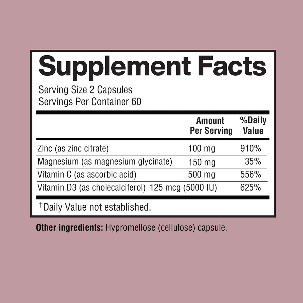 Zinc supplement for overall wellness