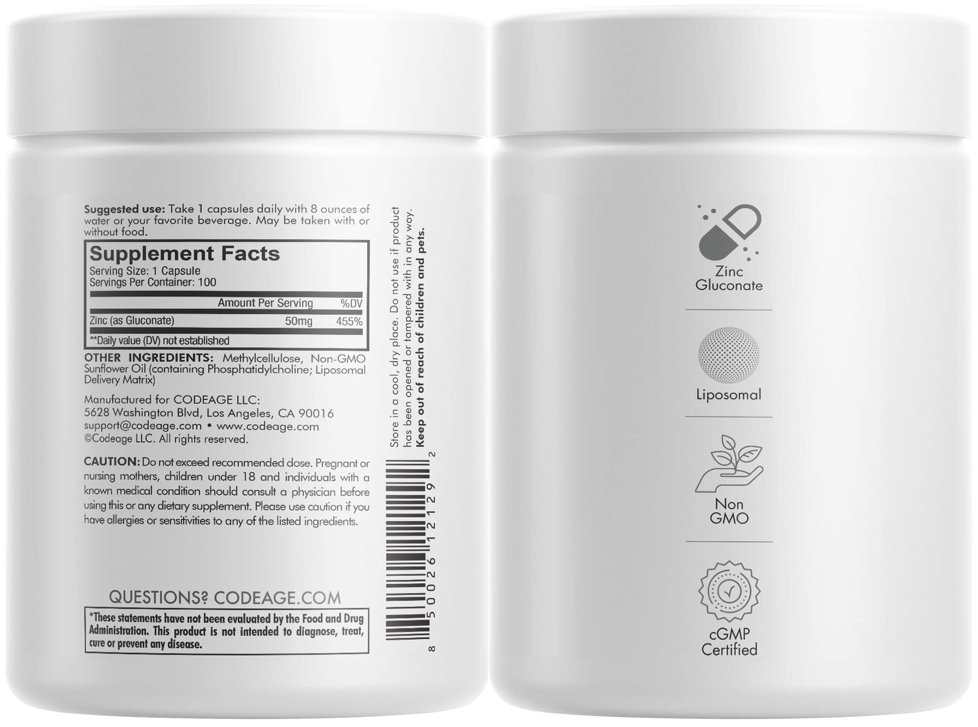 Zinc supplement for overall wellness