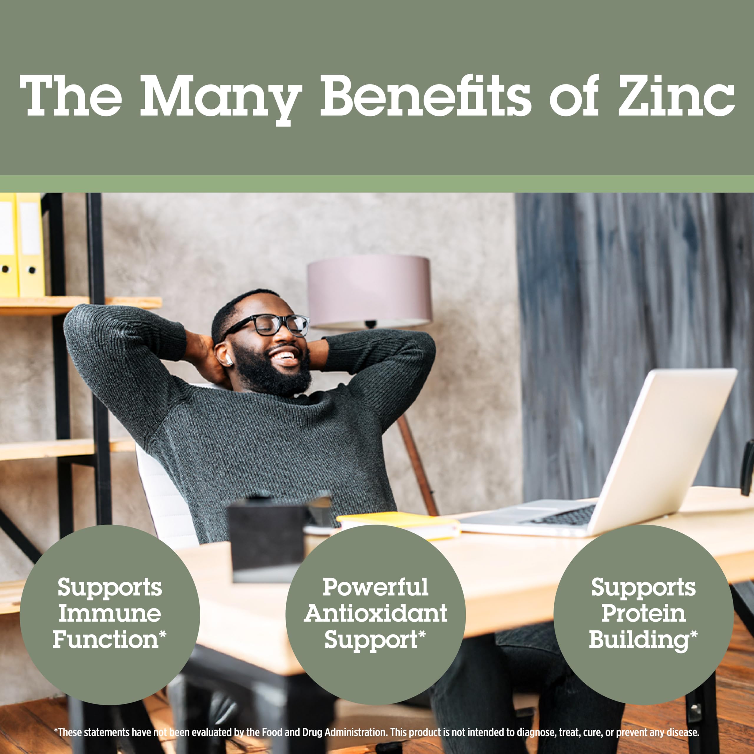 Zinc supplement for respiratory health