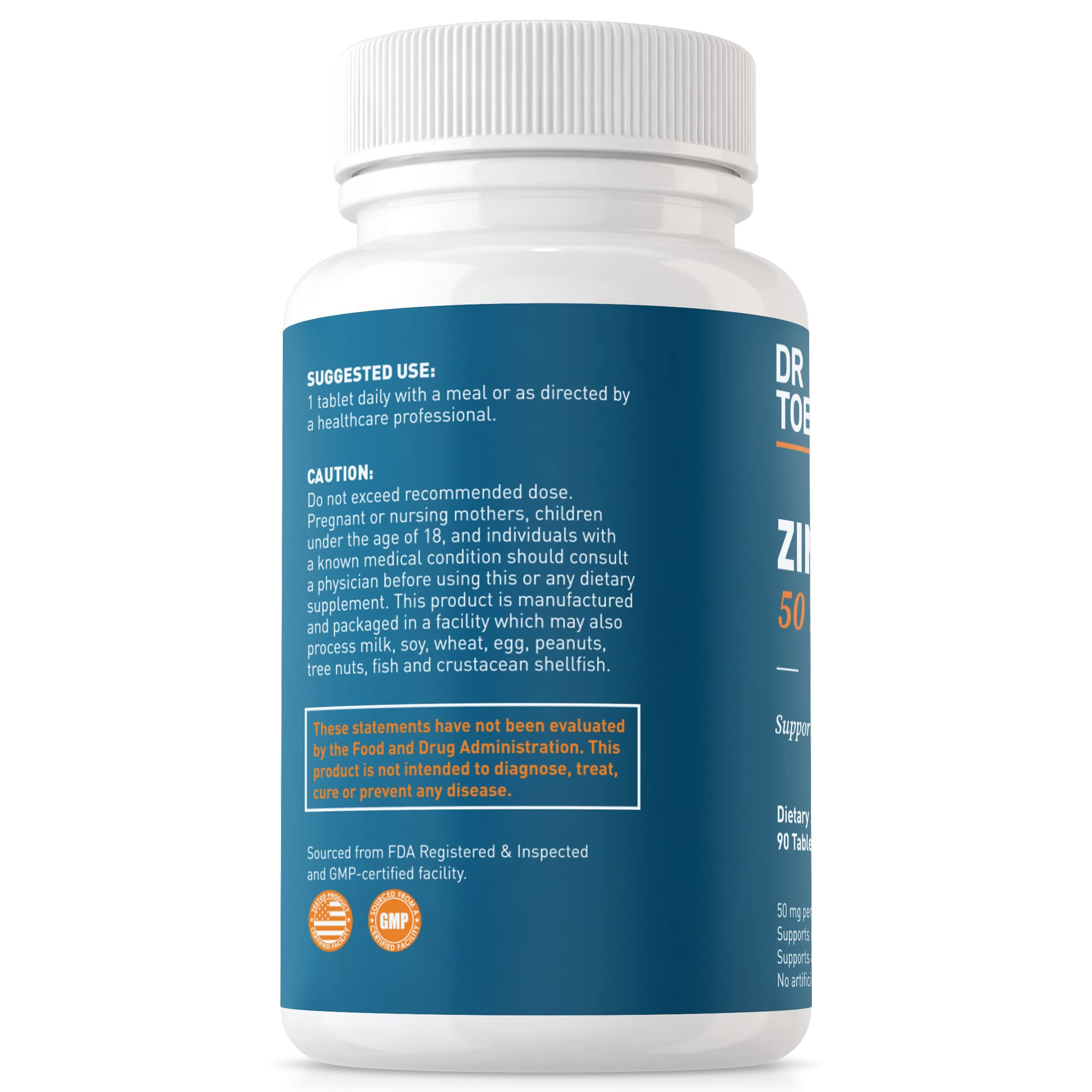 Zinc supplement for skin health