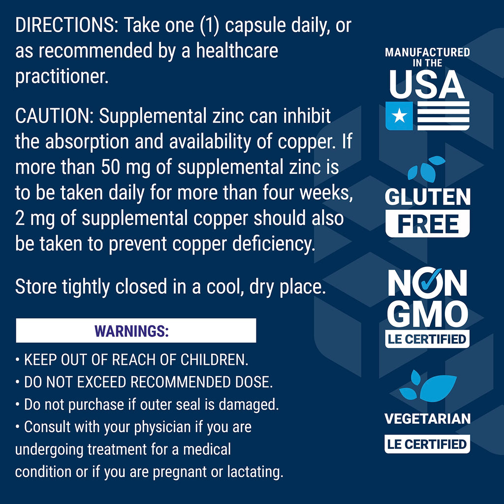 Zinc supplement for vegetarians