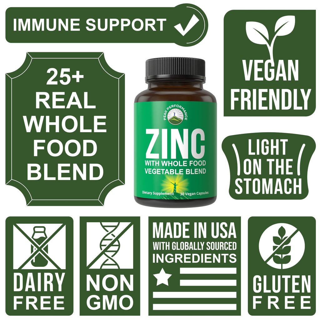 zinc supplement with fruits and vegetables