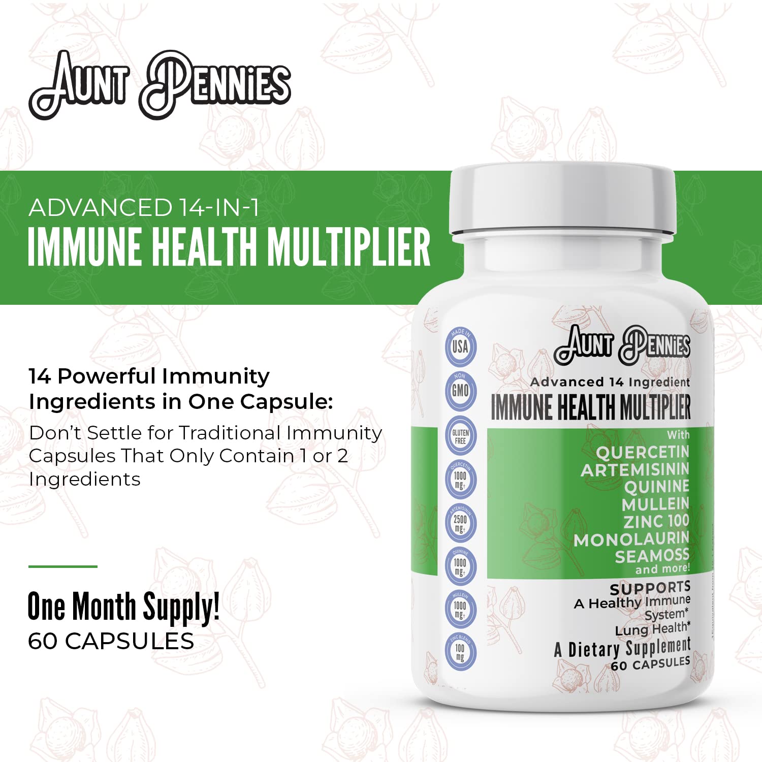 Zinc supplement with herbal ingredients