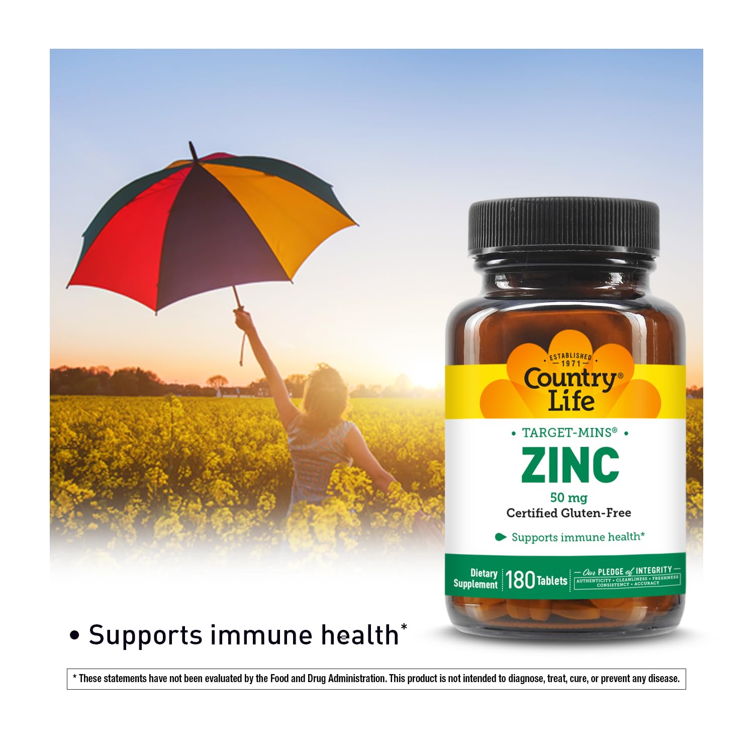Zinc supplements for immune support