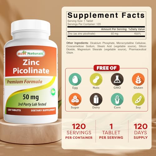Zinc supplements for immune system support