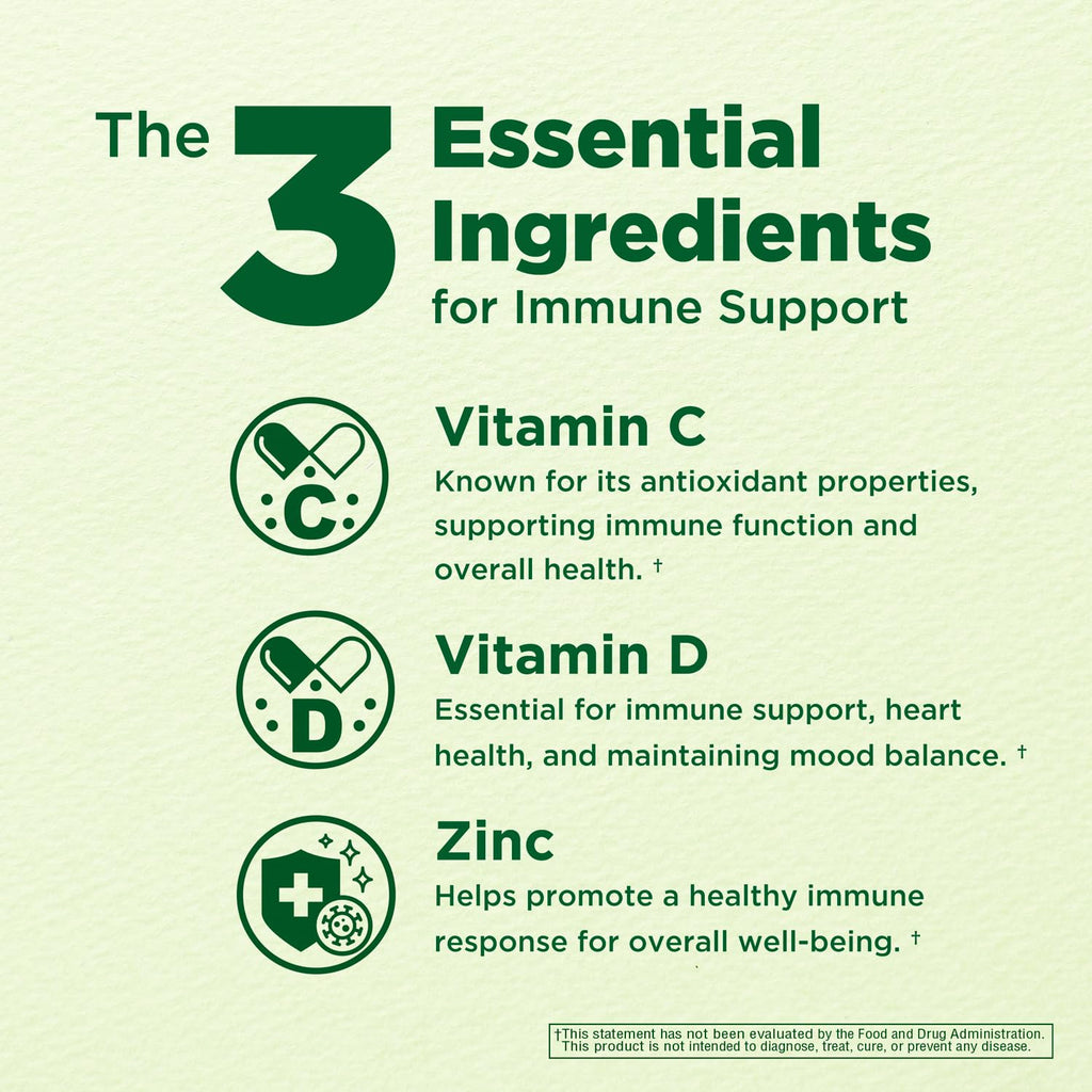 Zinc supplements for immunity