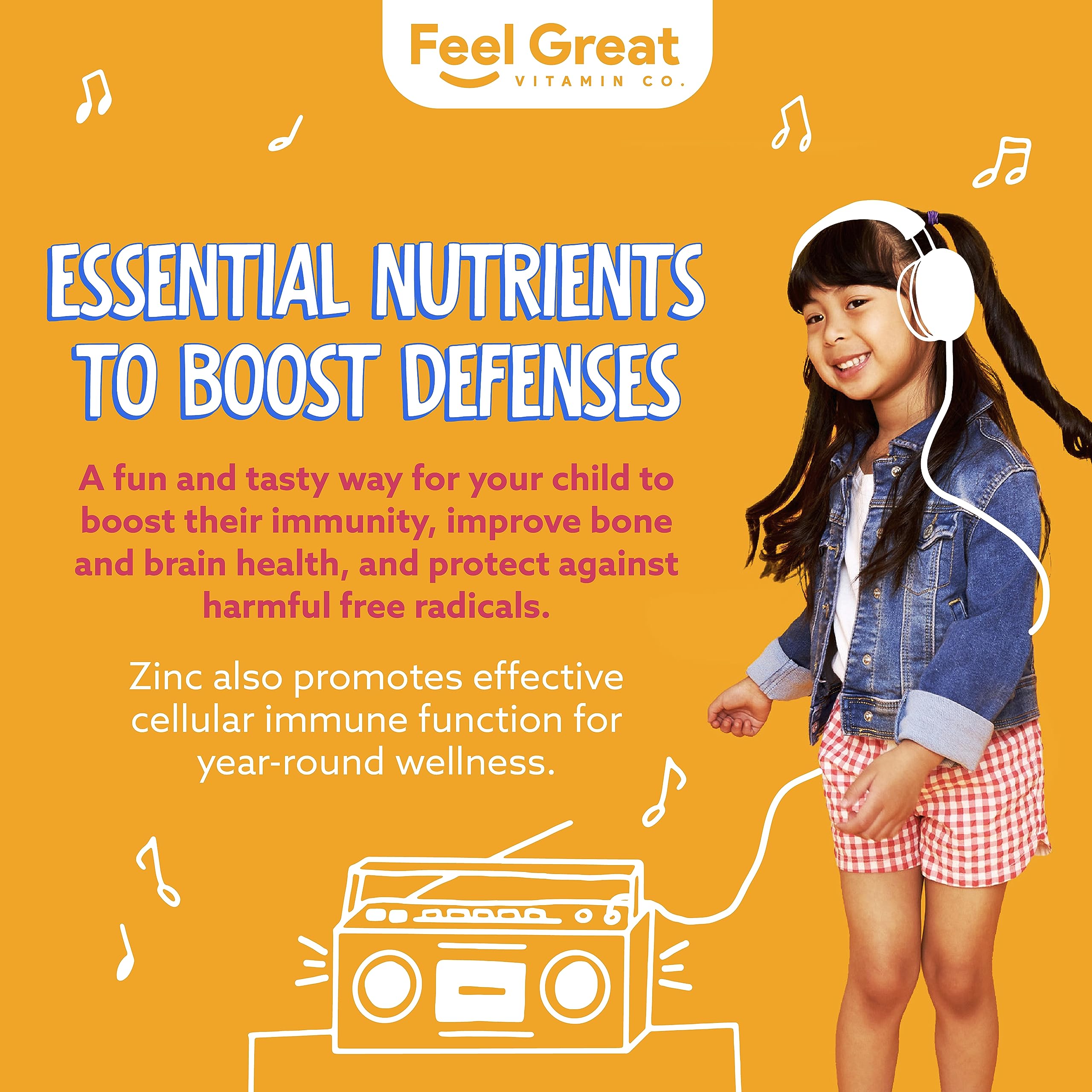 Zinc supplements for kids' growth