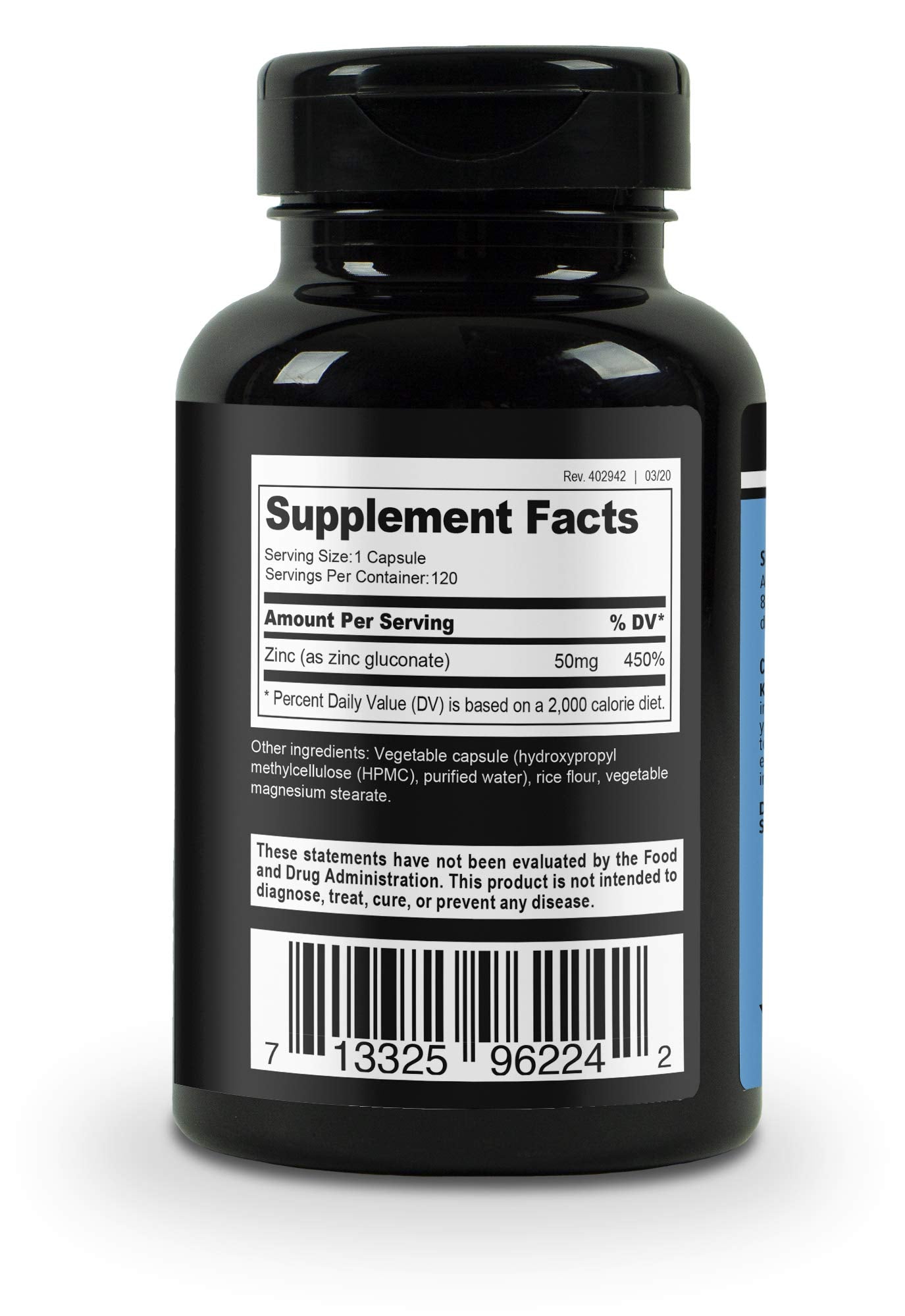 Zinc supplements for skin health