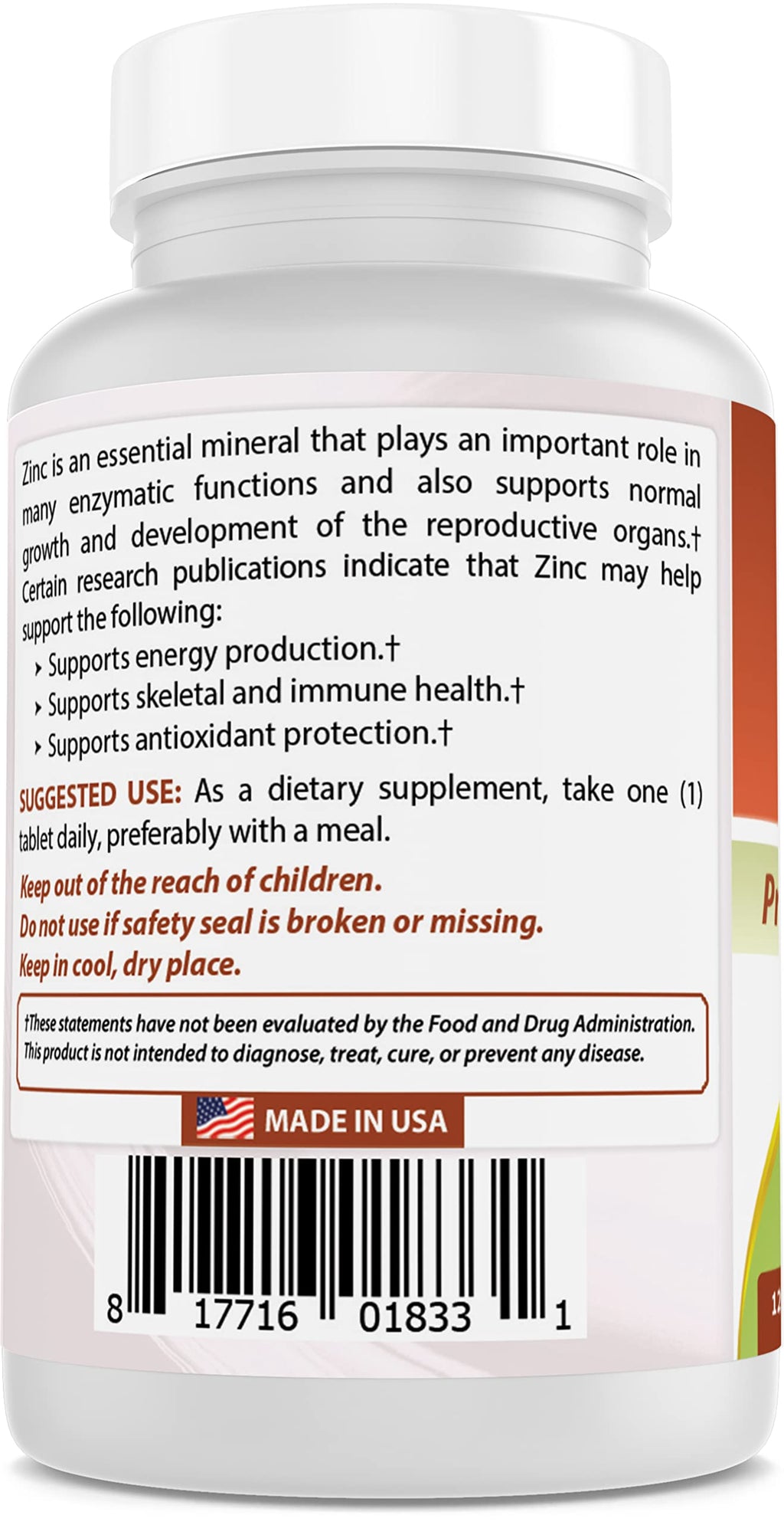 zinc supplements for skin health