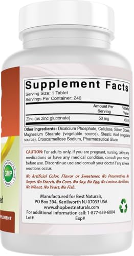 Zinc tablets for cold prevention