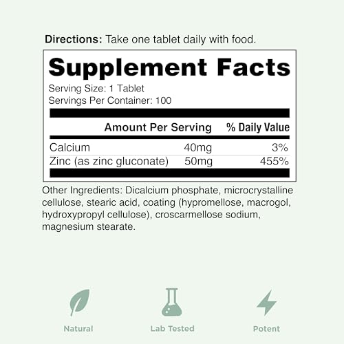 zinc tablets for daily nutrition