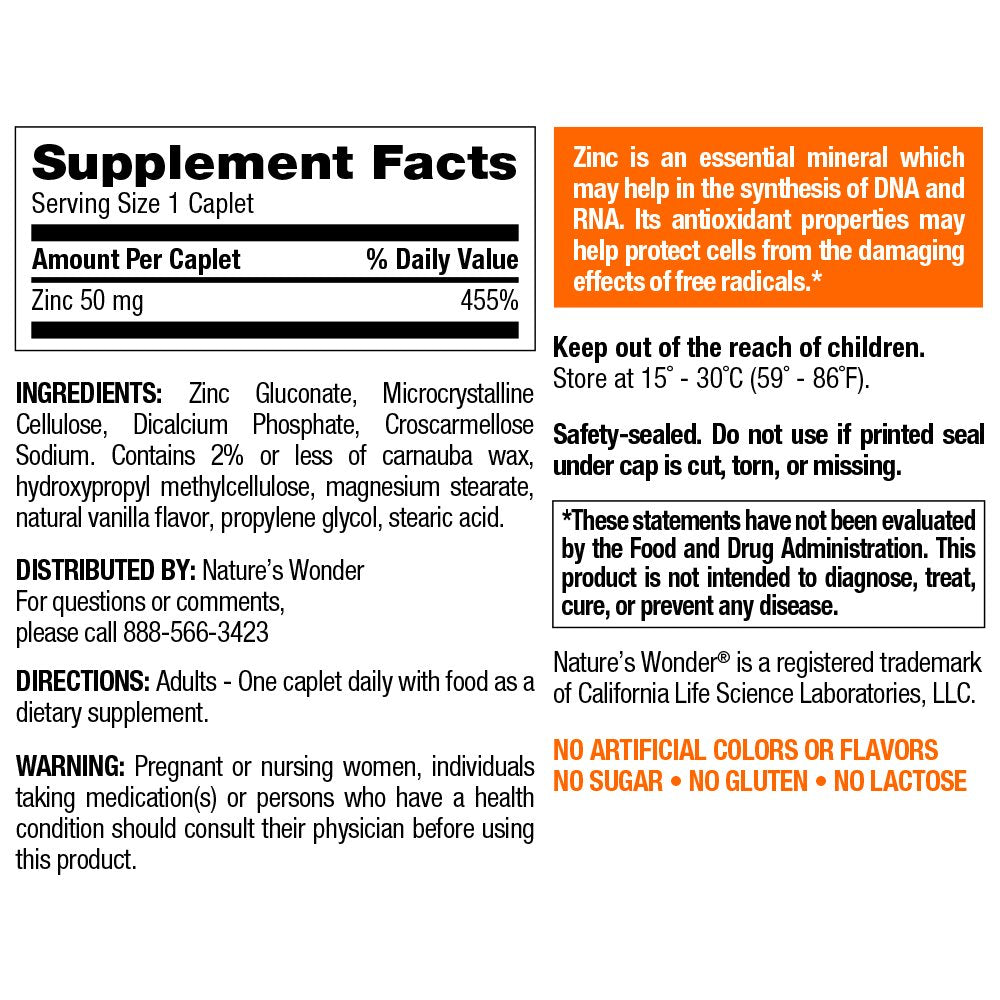 zinc tablets for daily wellness