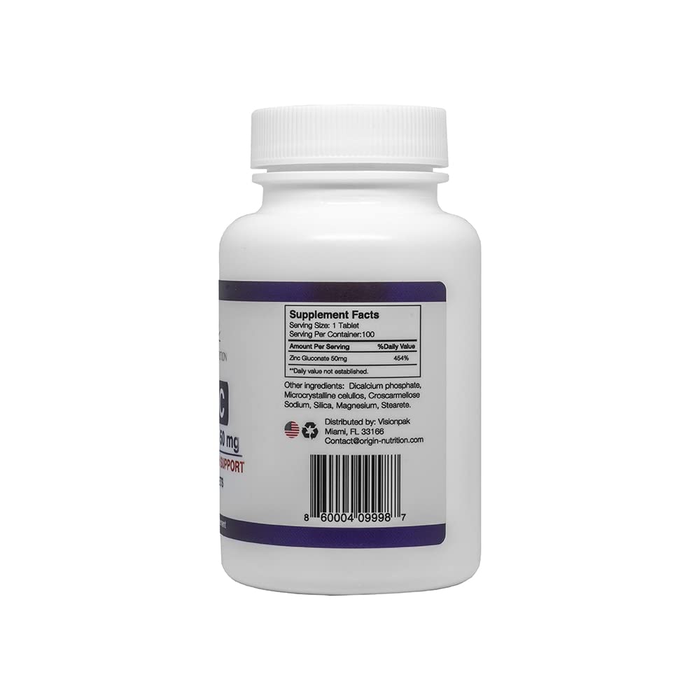 Zinc tablets for daily wellness