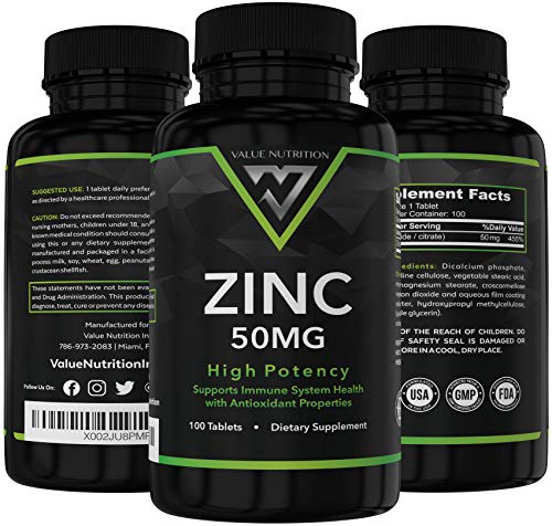 zinc tablets for energy and vitality