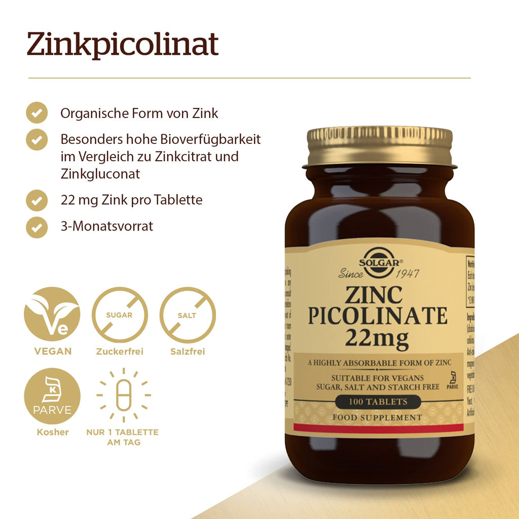 zinc tablets for healthy skin