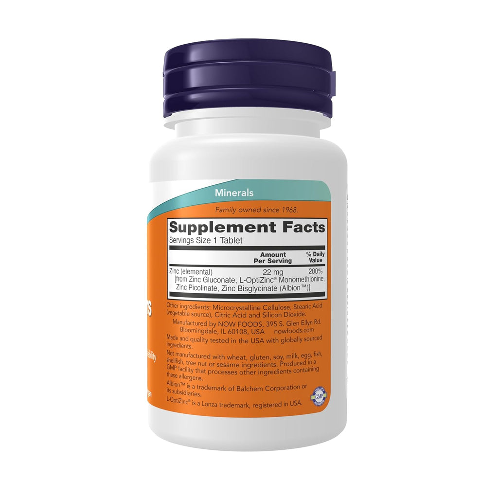 Zinc tablets for immune support