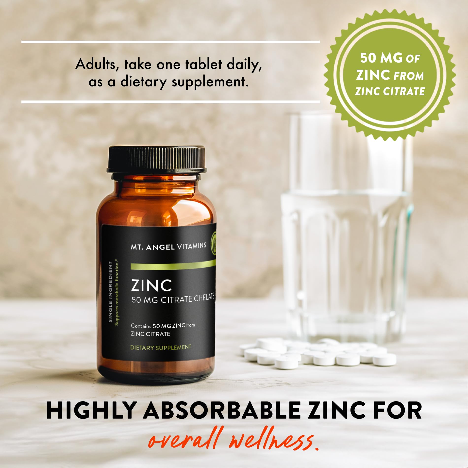 zinc tablets for overall health