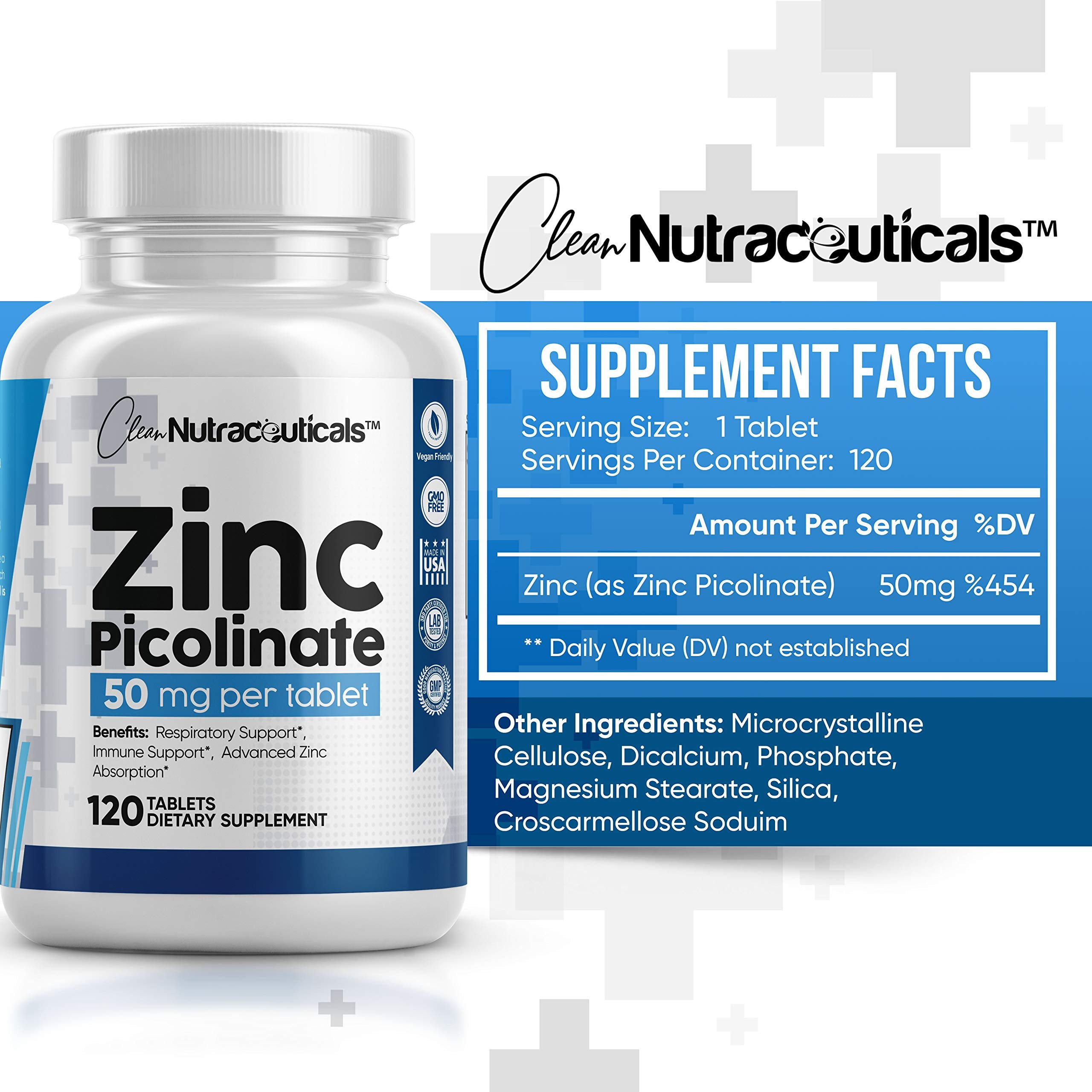 Zinc tablets for overall health