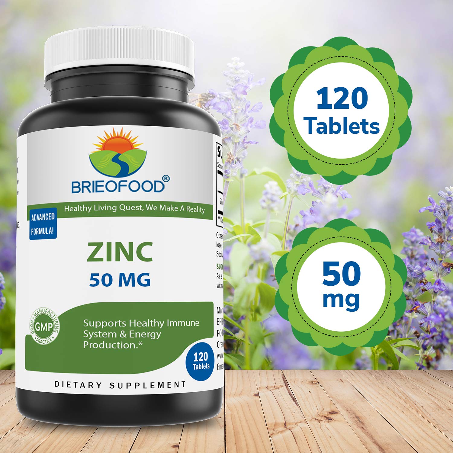 Zinc tablets for overall vitality