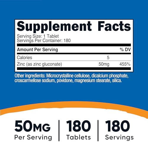 Zinc tablets for skin health benefits