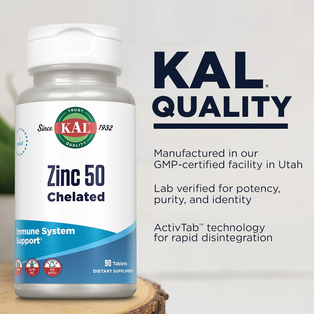 Zinc tablets for skin support