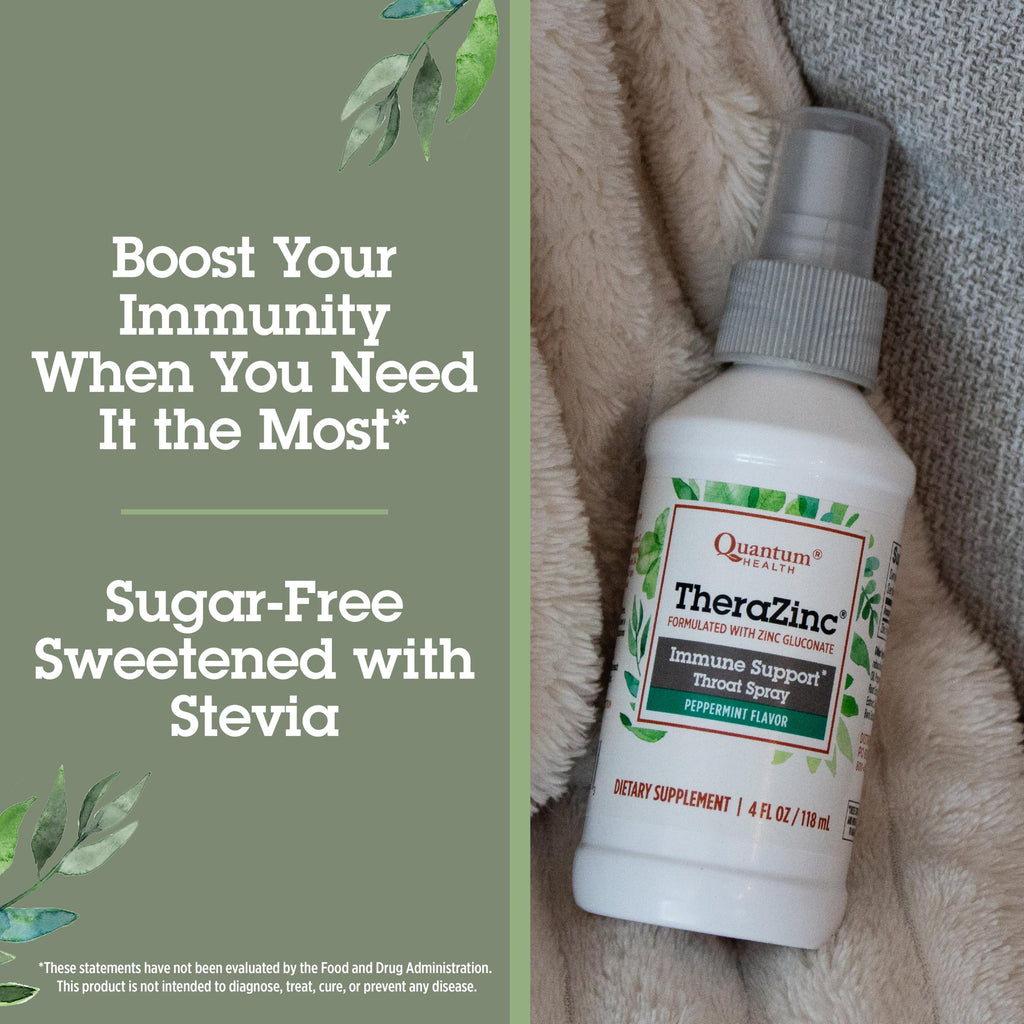Zinc throat spray for winter wellness
