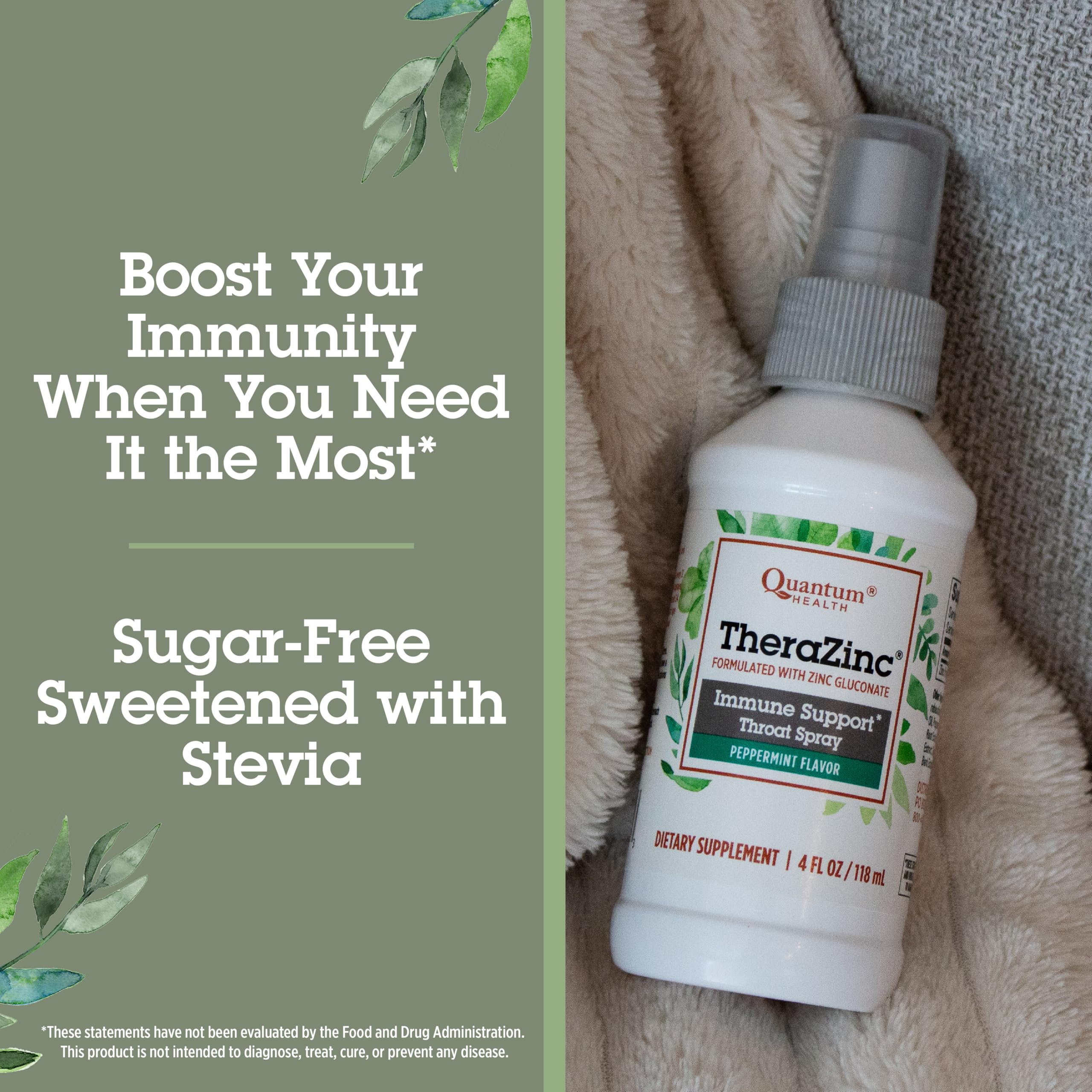 Zinc throat spray for winter wellness