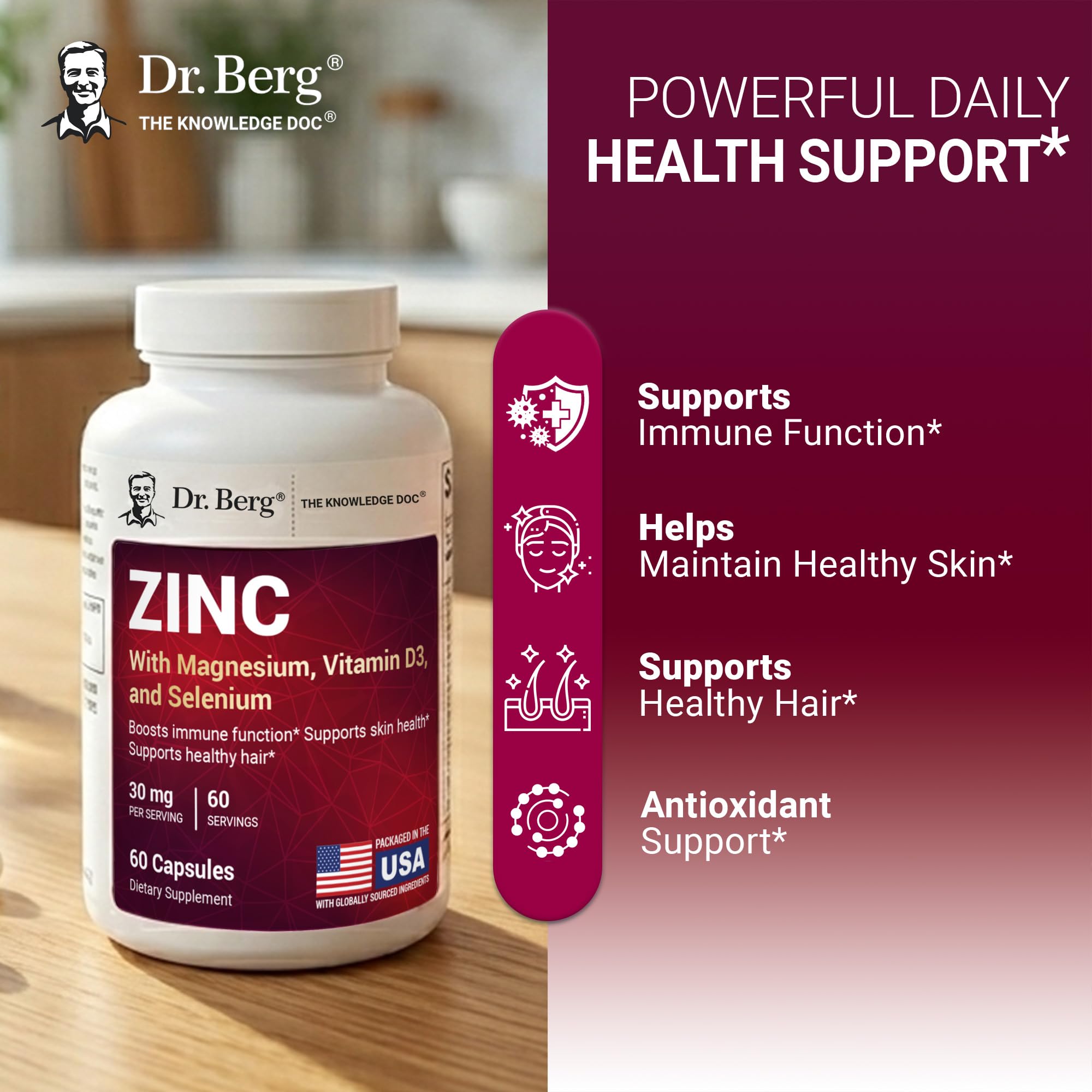 zinc vitamin for natural energy