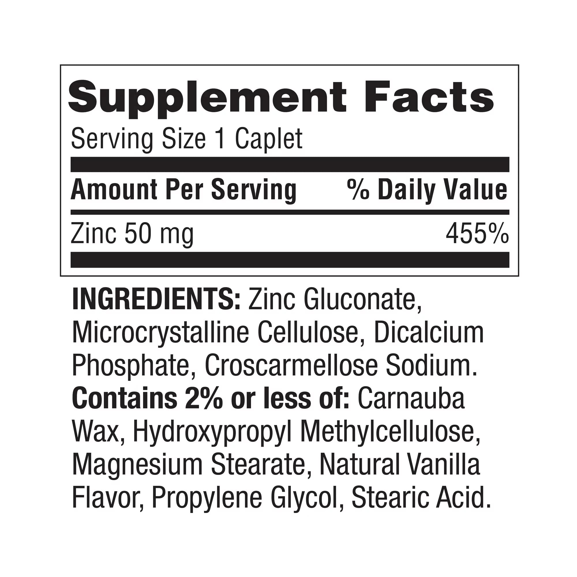Zinc vitamin for overall health