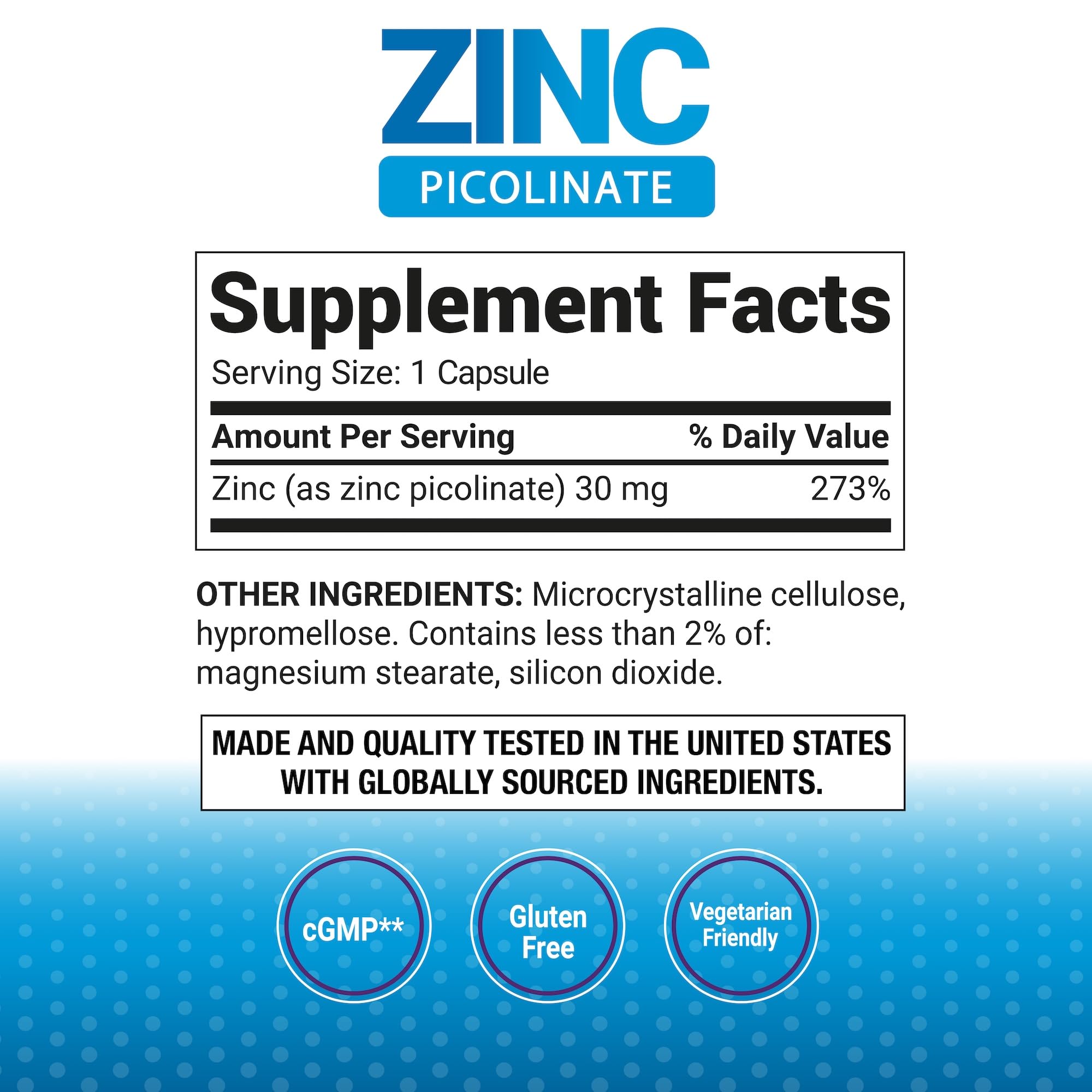 zinc vitamin for overall wellness