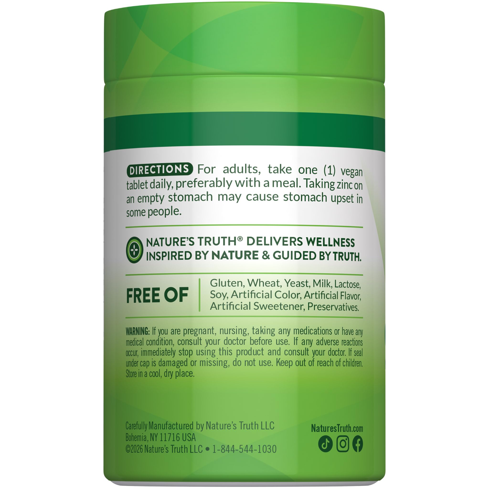 Zinc vitamin for seasonal wellness