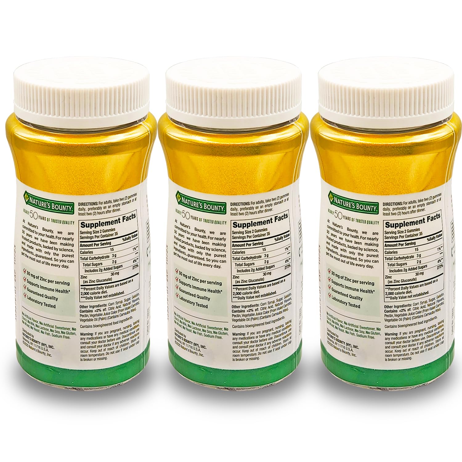 zinc vitamin gummies pack of 3